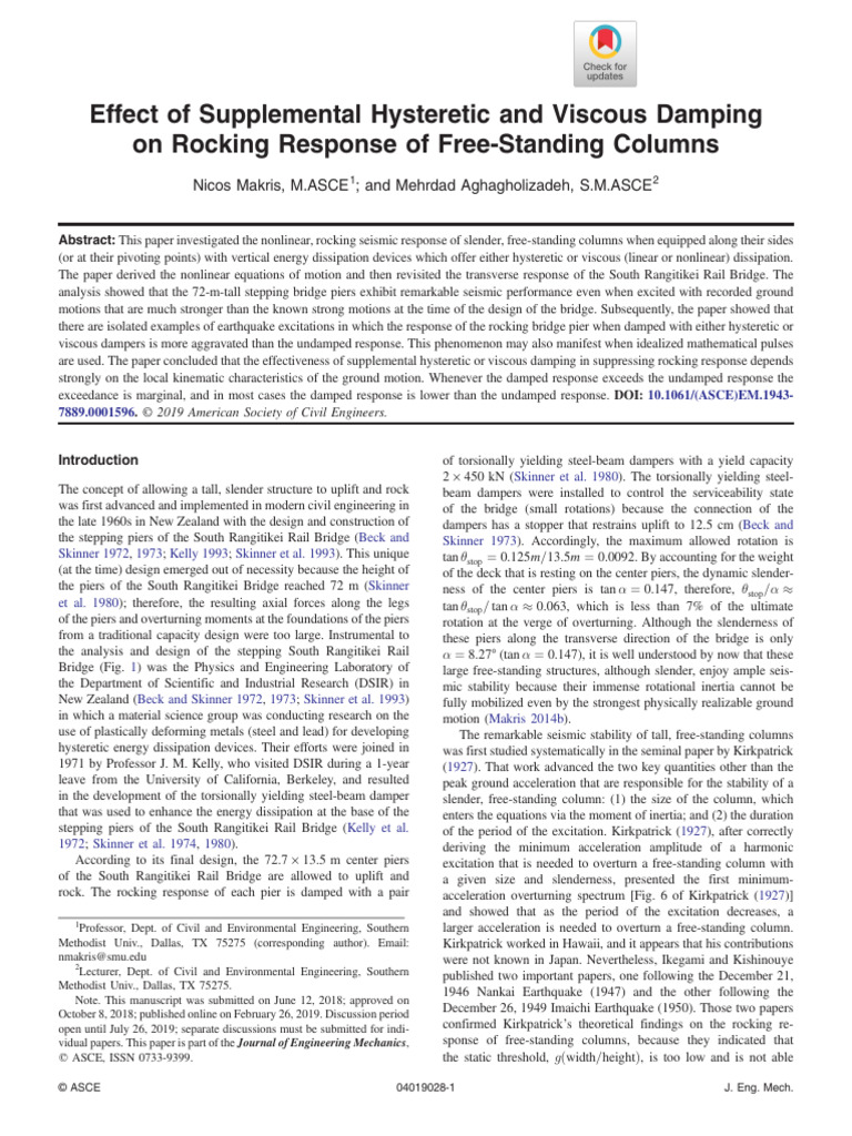 Mehrdad | PDF | Damping | Hysteresis