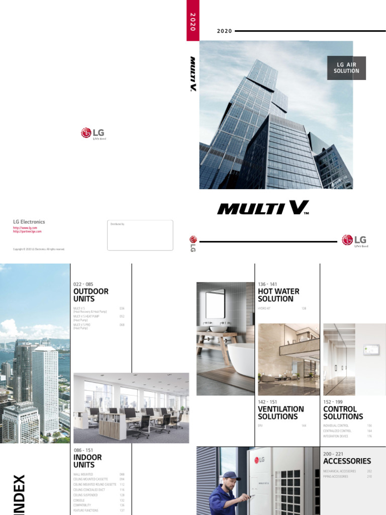 LG Multi V 5 HVAC Solutions Overview | PDF | Air Conditioning | Energy ...