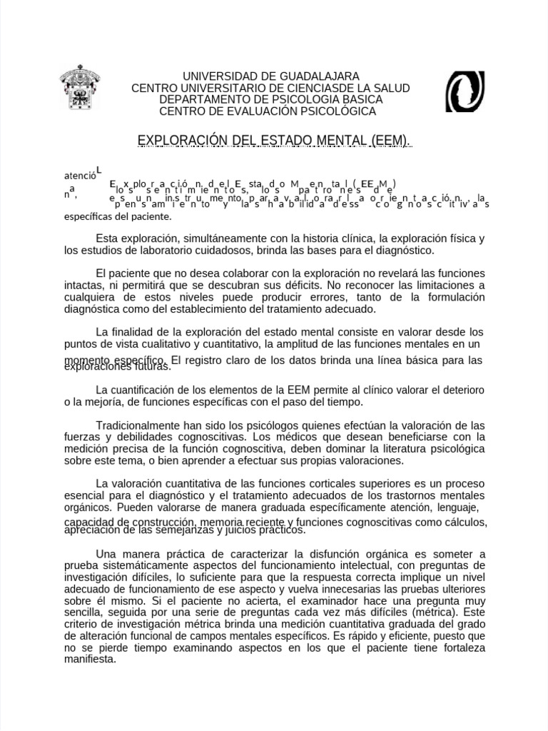 Pdf-Eem-Formato 1 | PDF | Pensamiento | Memoria