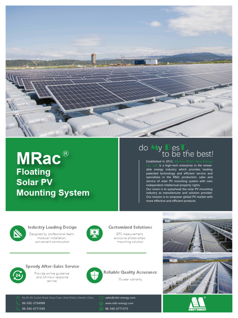 Mibet Datasheet - G5M Floating System | PDF | Photovoltaics | Photovoltaic System