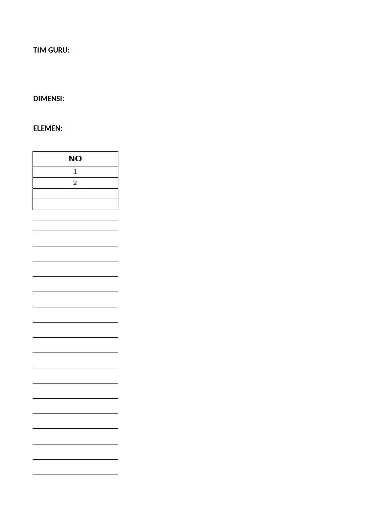 Format Nilai p5 Senam Kls 8c 20242025 | PDF