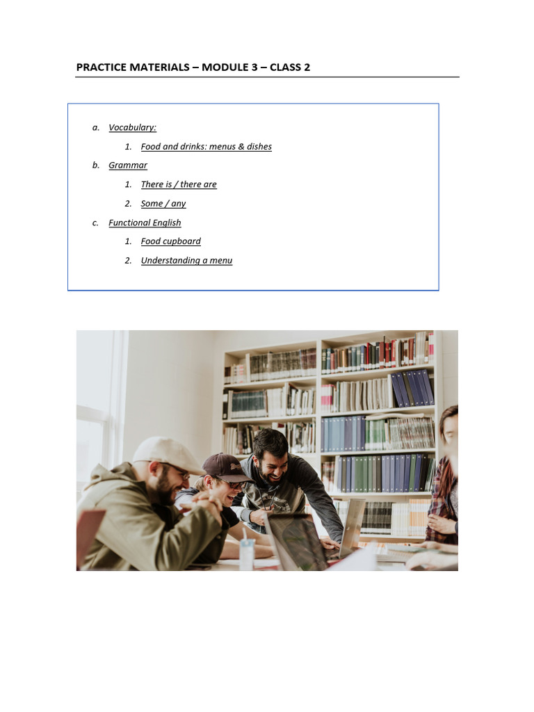 Clase 2 - Practice Exercises - Module 3 | PDF | Hamburgers | Menu