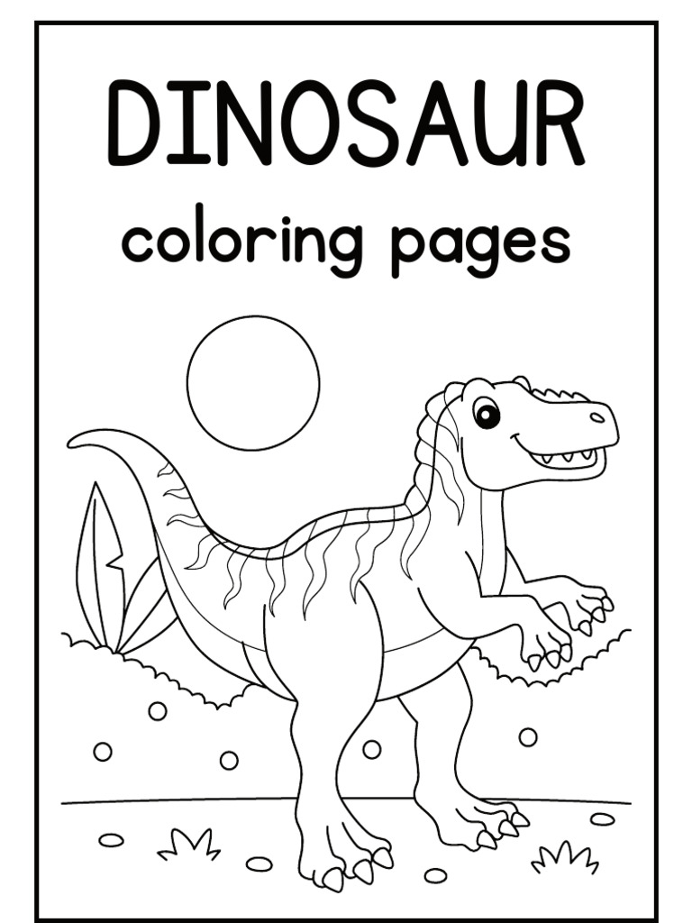 Dinosaurs Coloring Book | PDF