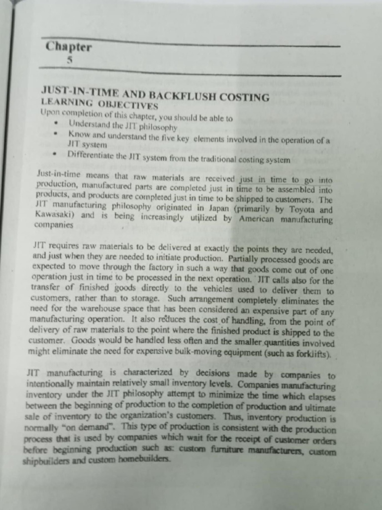 Cost Acctg Chap5 | PDF