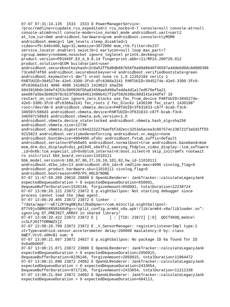 Log | PDF | Computer Engineering | Operating System Technology