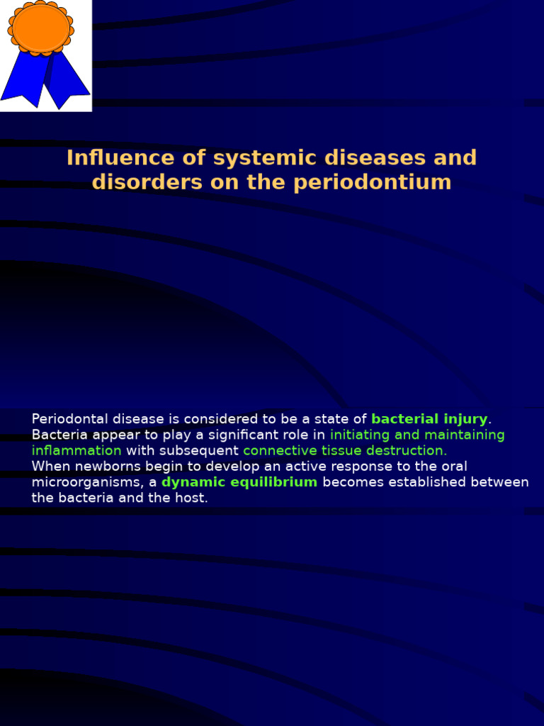 2 Systemic Modifying Factors | PDF | Periodontology | Platelet