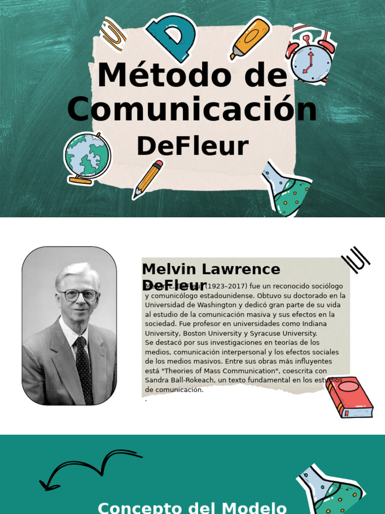 Modelo de Comunicación DeFleur | PDF | Comunicación | Sociología