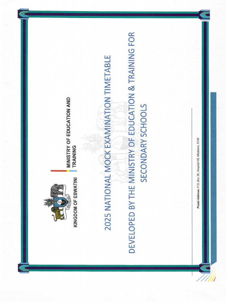 Circular and Timetable | PDF