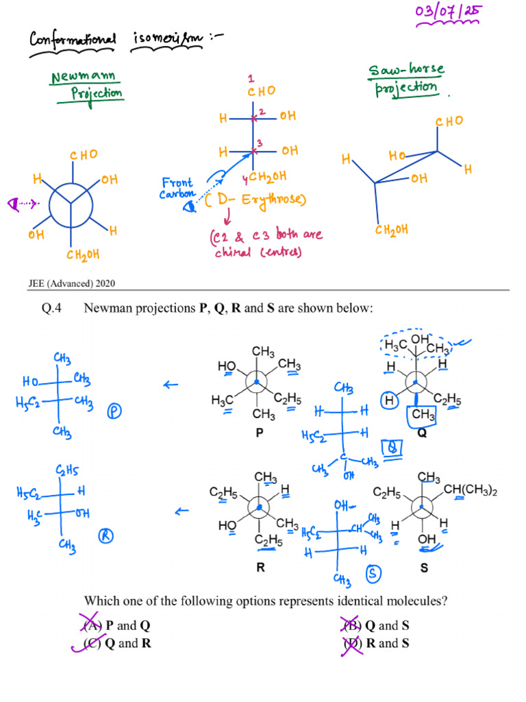 Conformational Isomerism Explained | PDF | Conformational Isomerism ...