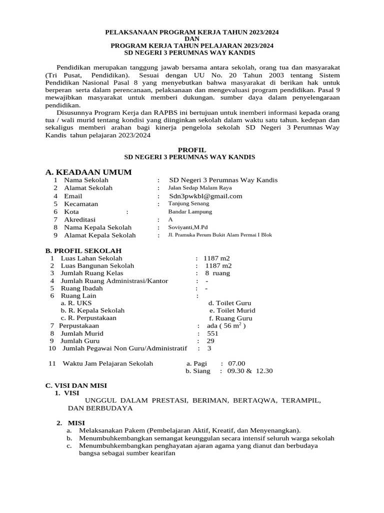 LAPORAN Hasil Program Kerja Tahun 2023 (Beres) | PDF