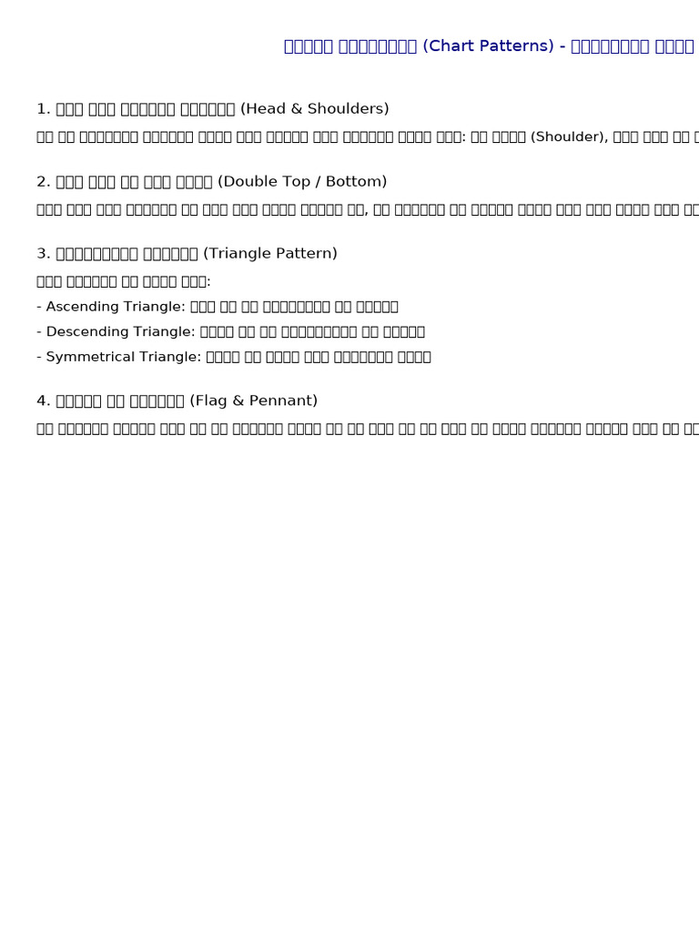 Chart Patterns Hindi | PDF