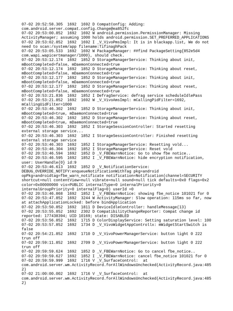 Log | PDF | Operating System Families | Computer Science