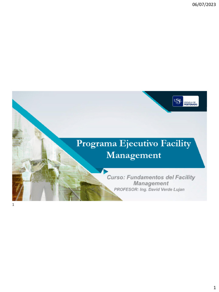 FM - Fundamentos Del Facility Management | PDF | Planificación | Gestión de recursos humanos