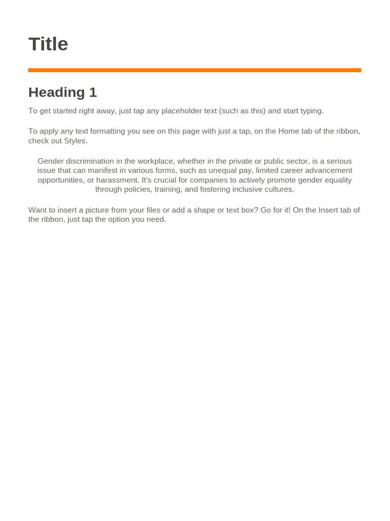 Title: Heading 1 | PDF