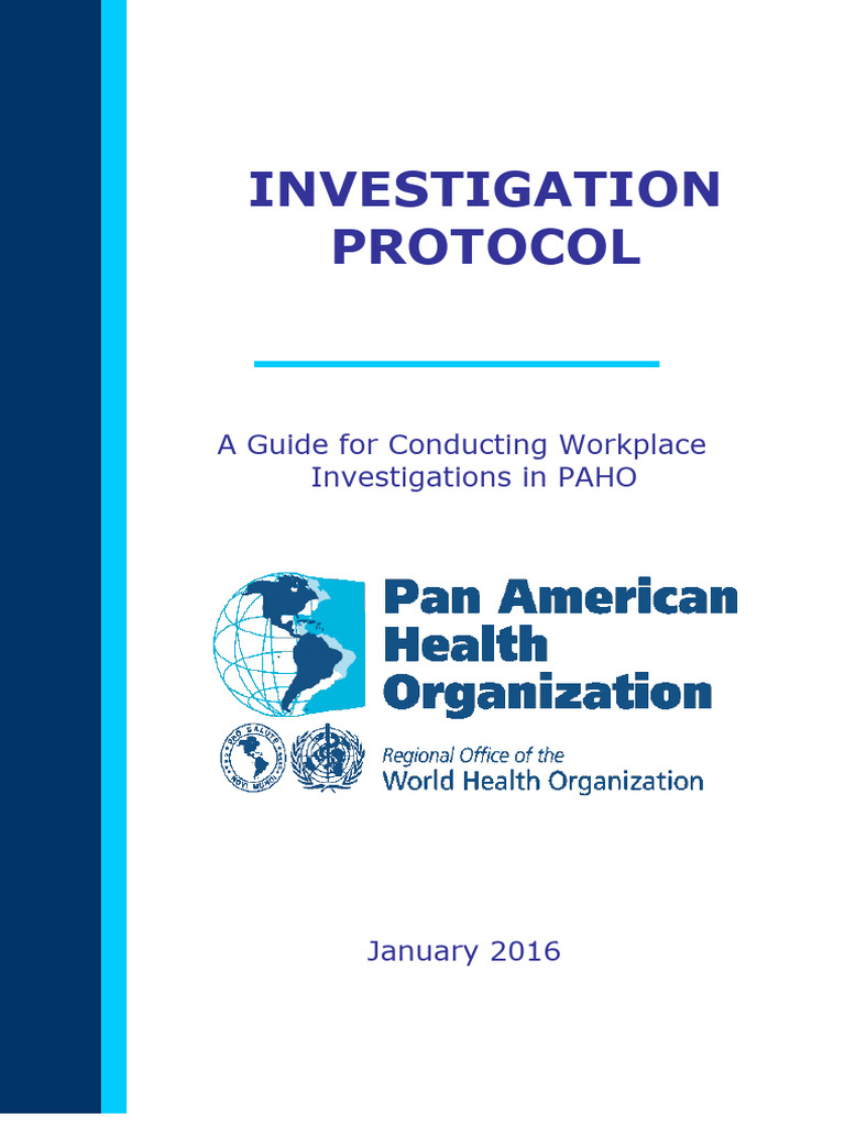 Investigation Protocol January 2016 English | PDF | Audit | Conflict Of ...