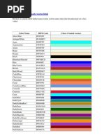 Kode Warna Kulit Manusia Secara Umum | PDF | Olahraga & Rekreasi