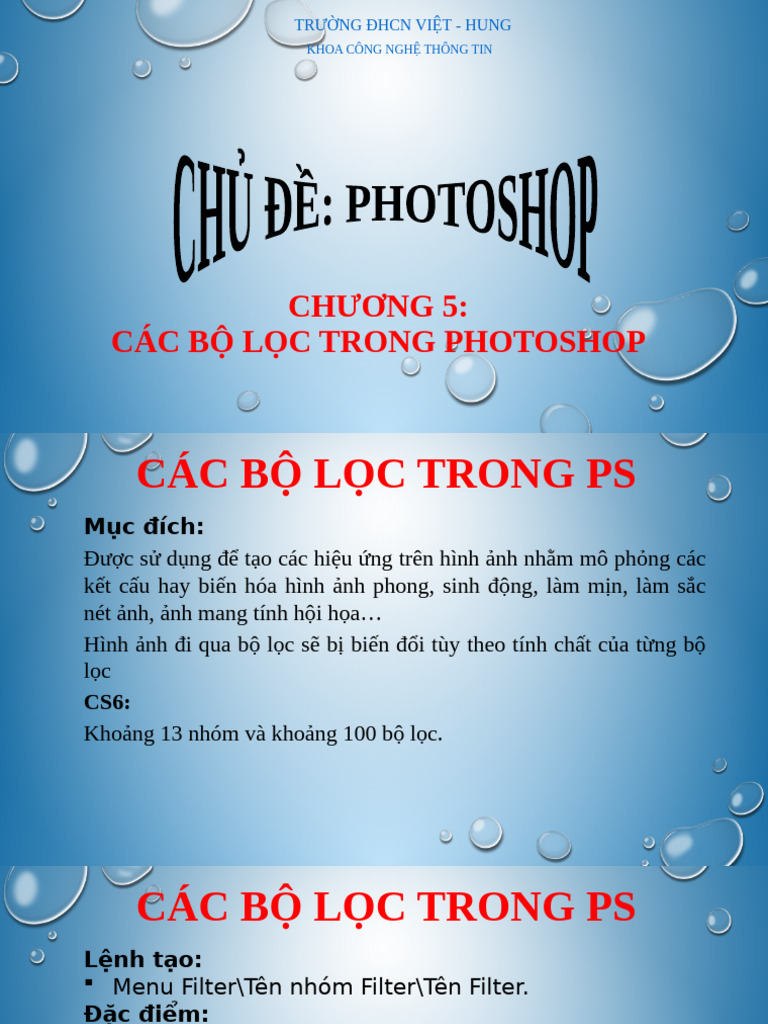 Chương 5 - Bộ Lọc Trong PTS | PDF