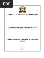 Uace Awards: Conditions and Rules of The New Uneb Grading System | PDF ...