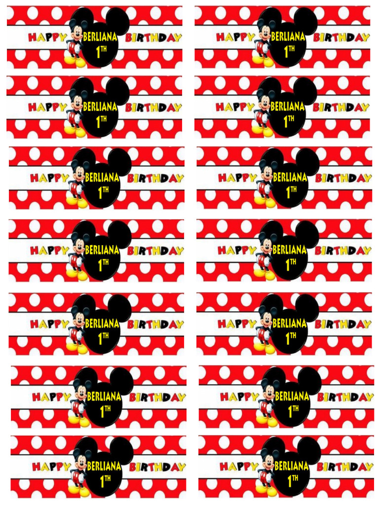 Label Mickey | PDF