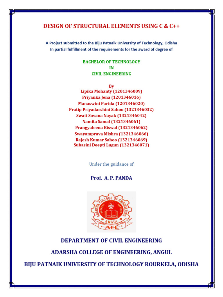 Design of Structural Elements Using C++ | PDF | Concrete | Cement