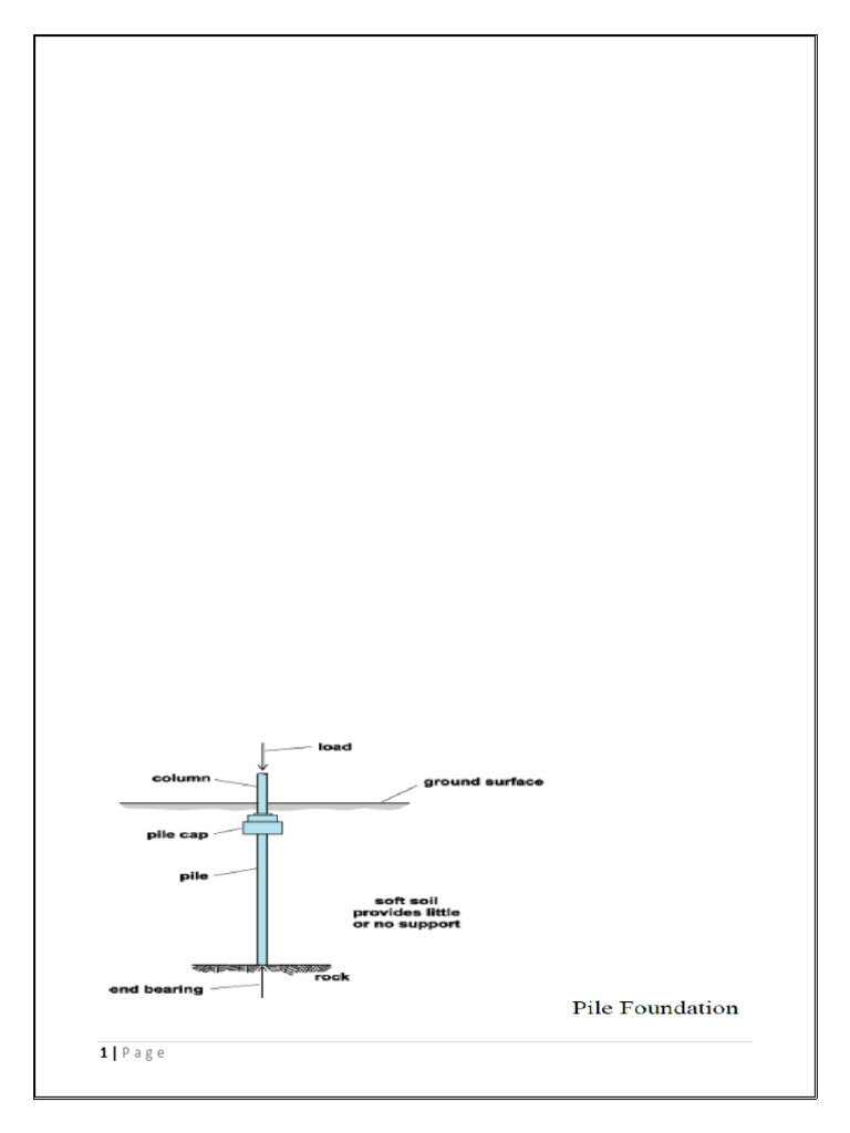 Pile Foundation Seminar Report | PDF | Deep Foundation | Building Engineering