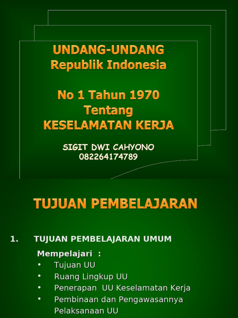 2 Uu No 1 Tahun 1970 | PDF