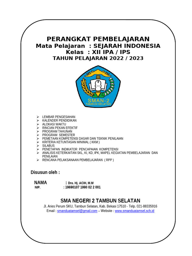 Lembar Pengesahan Perangkat (1) | PDF