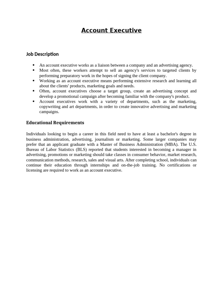 Account Executive | PDF