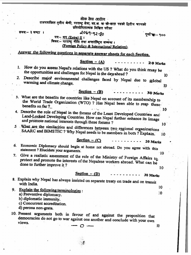 MOFA Old Questions | PDF