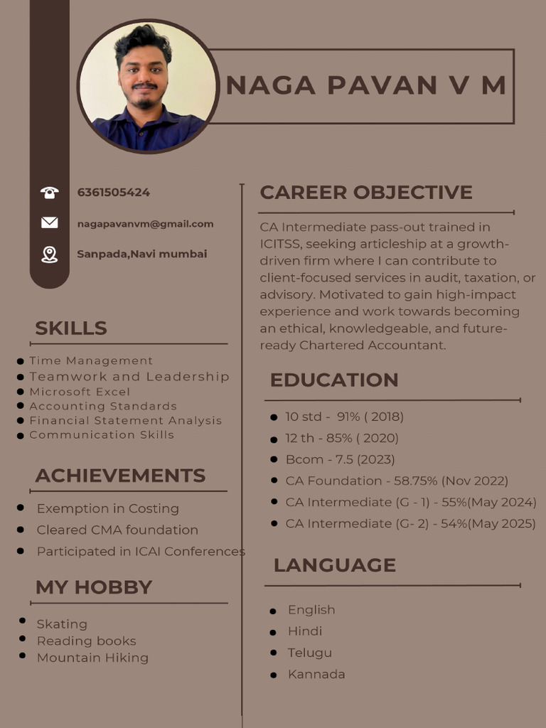 Naga Pavan's RESUME | PDF