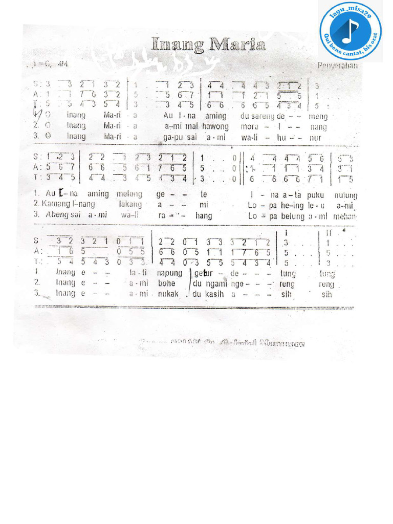 Inang Maria | PDF