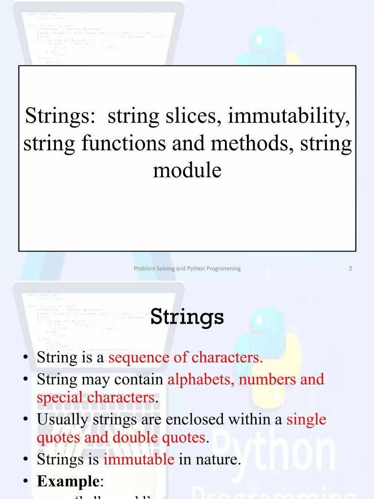 Strings | PDF