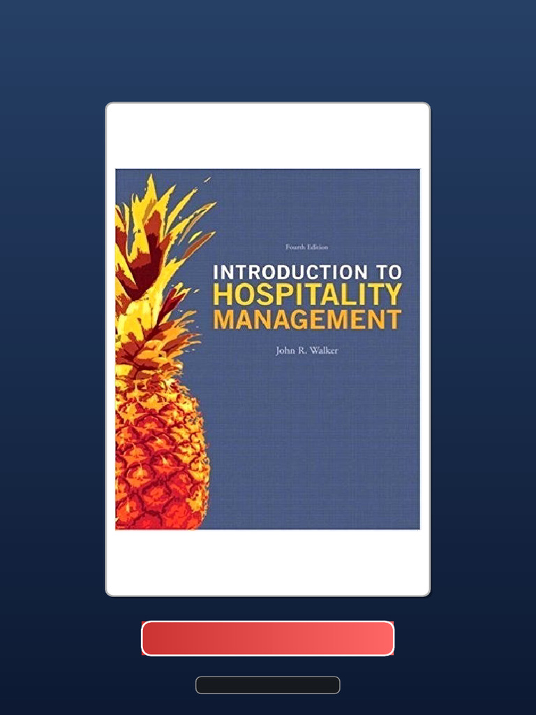 Introduction To Hospitality Management 4th Edition Official Test Bank ...
