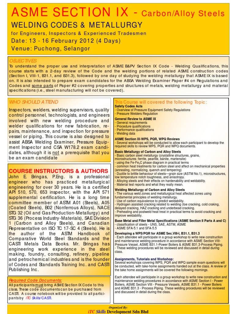 ASME IX CA Feb 2012 | PDF | Welding | Construction