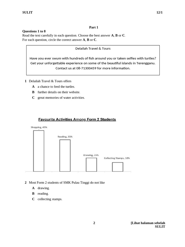 2024 Uasa Form 2 Paper 1 | PDF | Sleep | Public Speaking