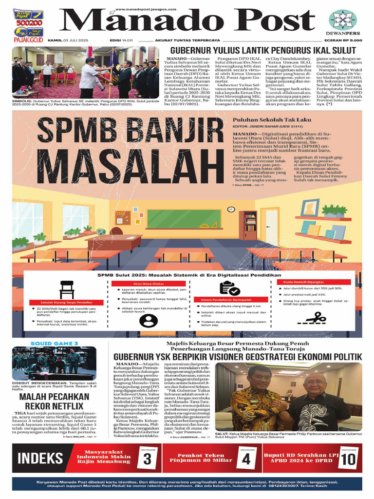 Manado Post 03 Juli 2025 | PDF