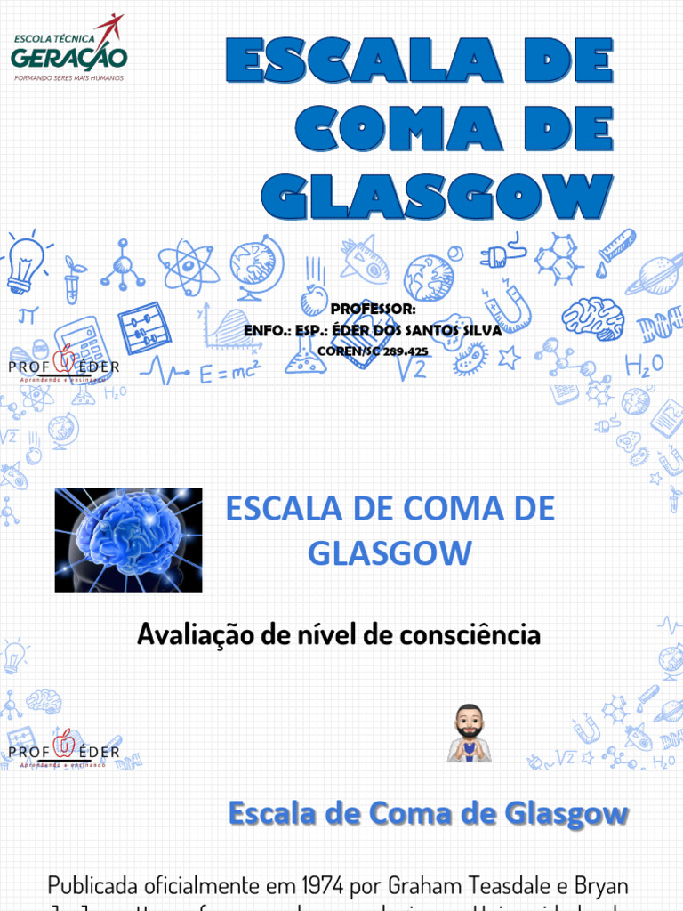 Avaliação da Escala de Coma de Glasgow | PDF