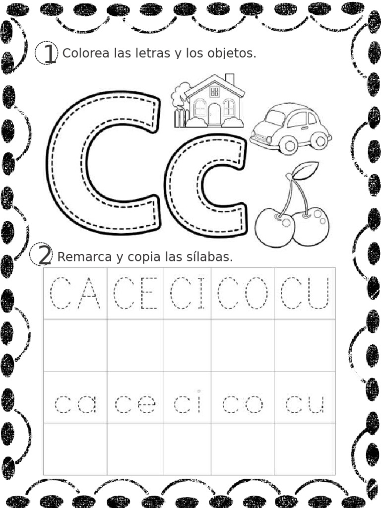 Cuadernillo Sílabas C | PDF