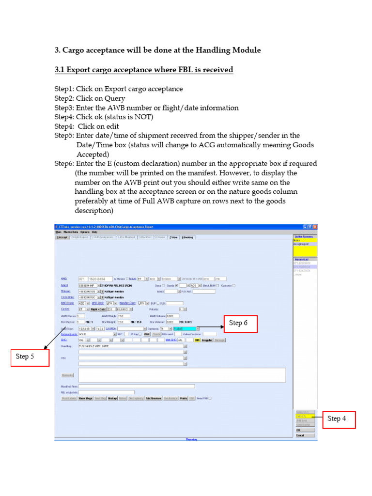 Cargo Acceptance Procedures Guide | PDF | Cargo | Computing