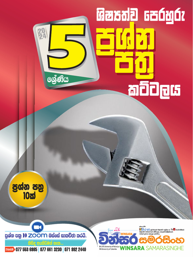 Grade 5 Practice Paper Set 2024 | PDF