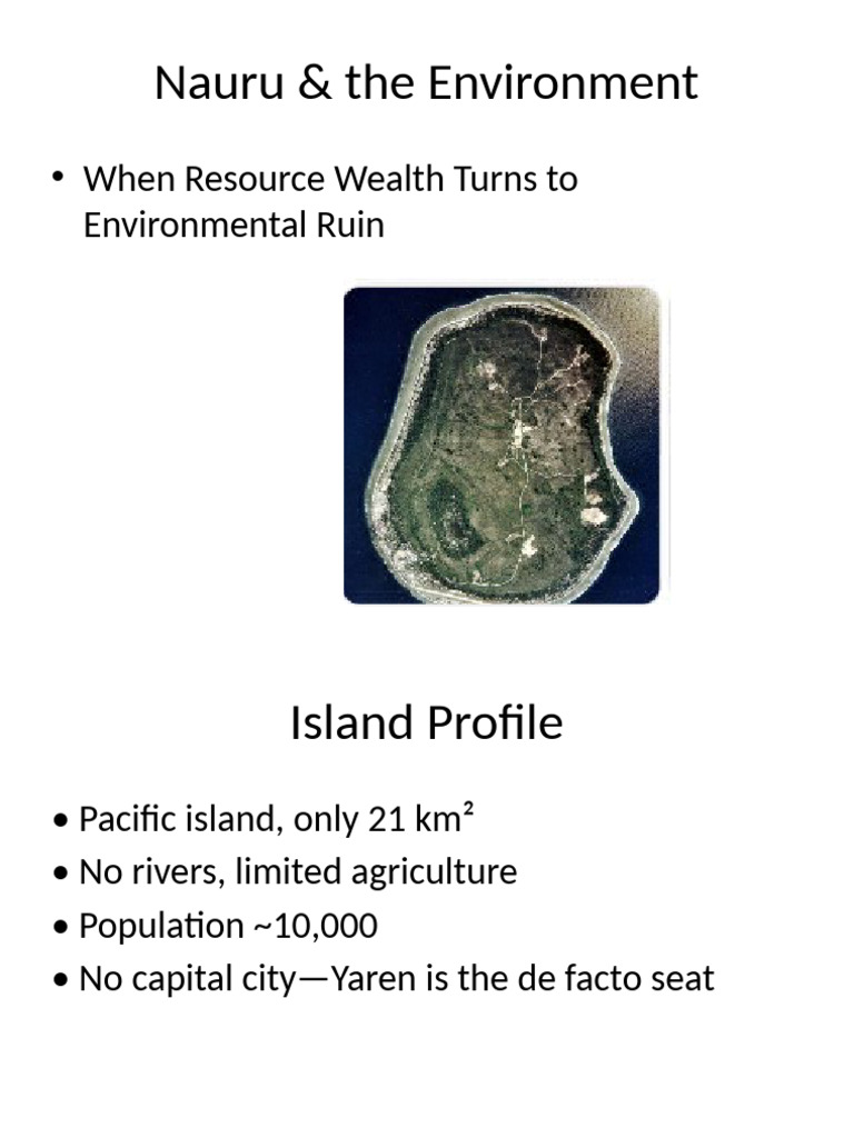 Nauru's Environmental Crisis and Recovery | PDF