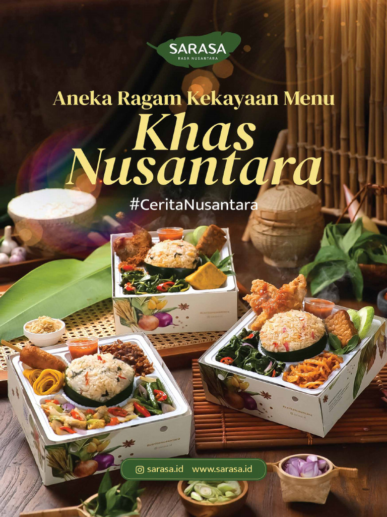 Sarasa Menu 2025 | PDF