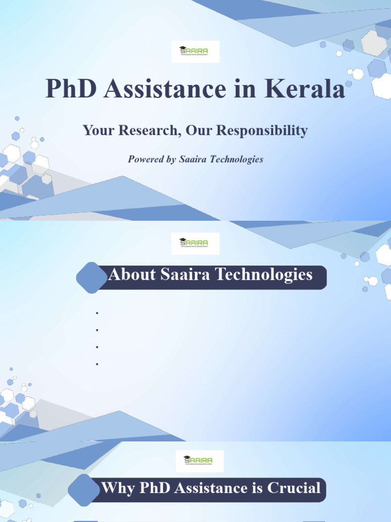 PhD Assistance Services in Kerala | PDF