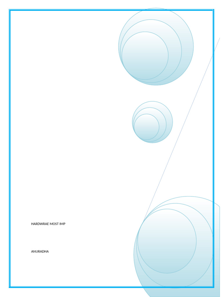 Hardware Imp | PDF | Computer Data Storage | Read Only Memory