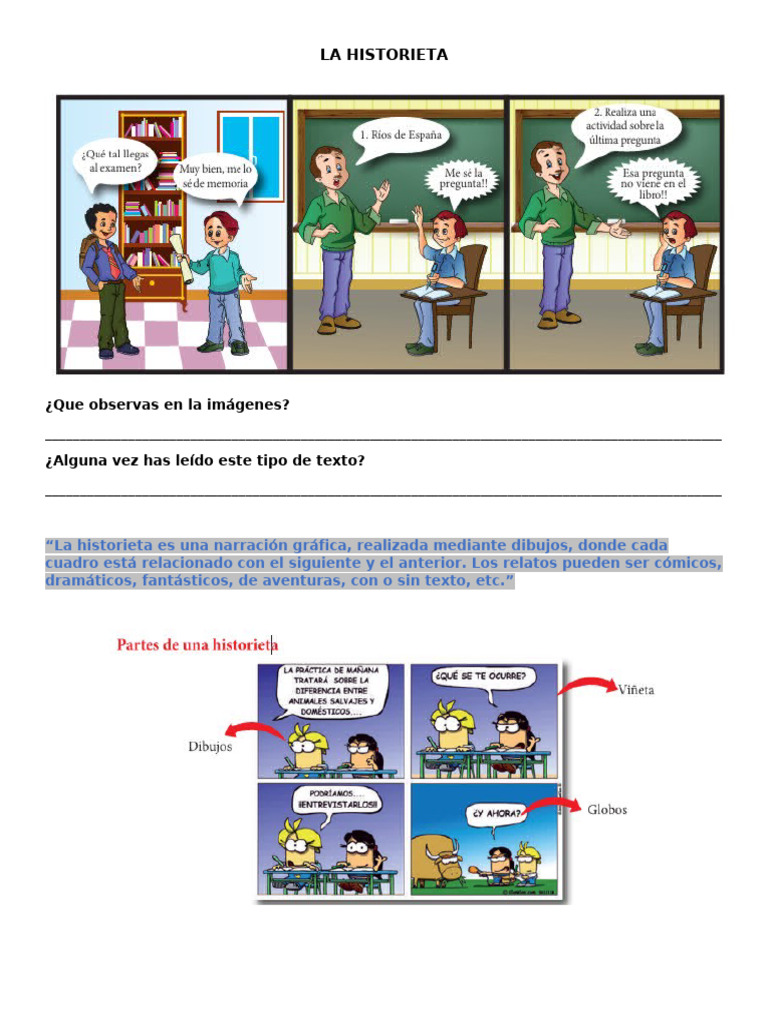 La Historieta | PDF