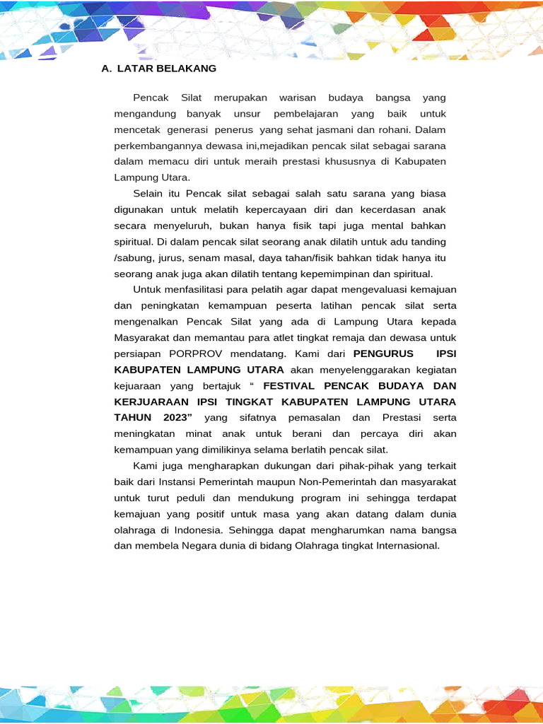 LATAR BELAKANG | PDF