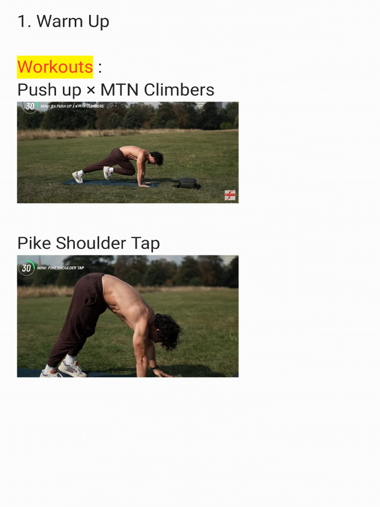 15 Days Workout Full Body - 250708 - 094649 | PDF