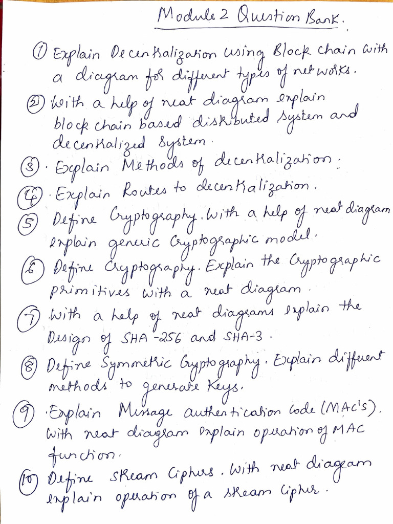 Module 2 Question Bank - BC | PDF