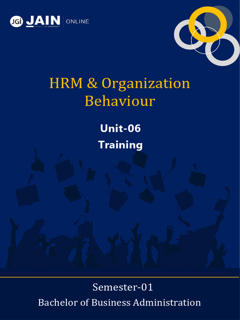 JO BBA S1 HRM and Organisation Behaviour U6 | PDF | Learning | Mentorship