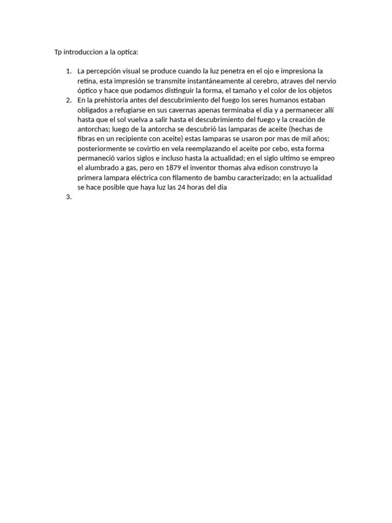 TP Introduccion A La Optica | PDF